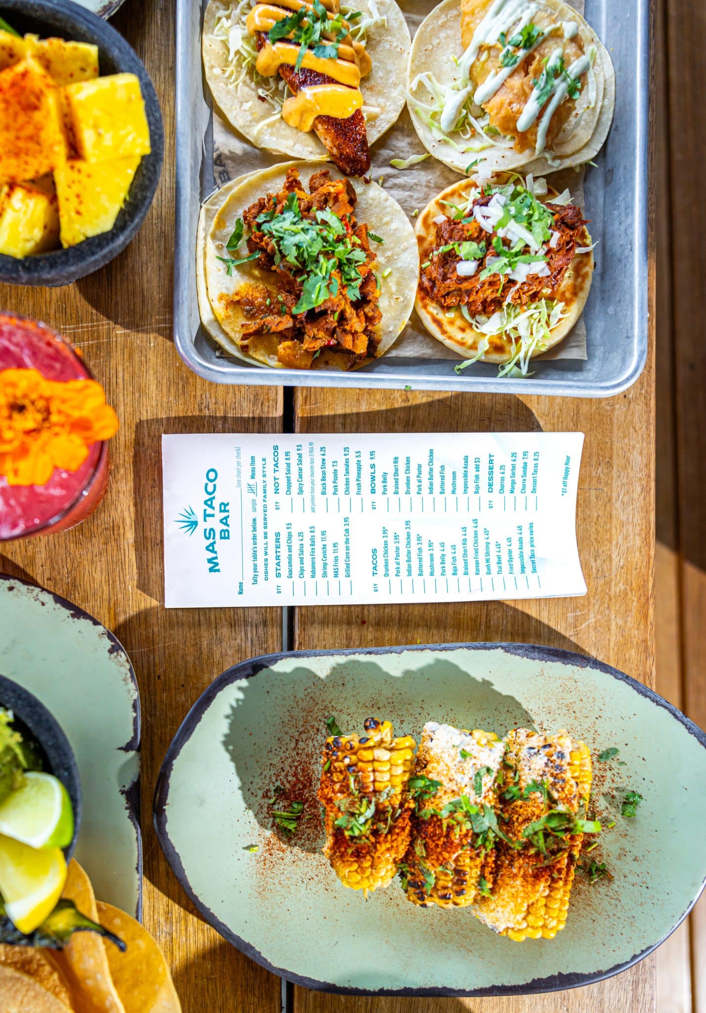 Menu - Mas Taco Bar